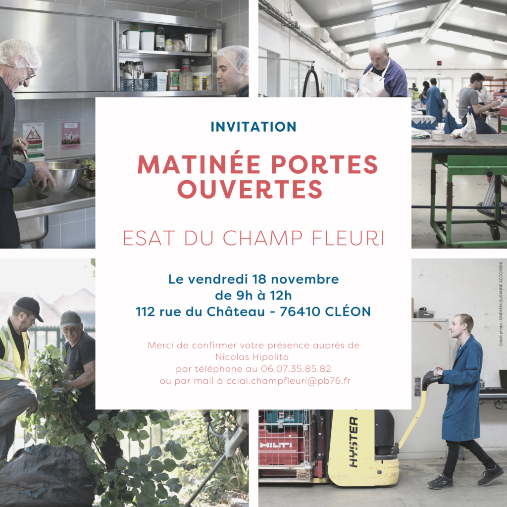 Matinée Portes Ouvertes à l'ESAT du Champ Fleuri - Papillons Blancs 76